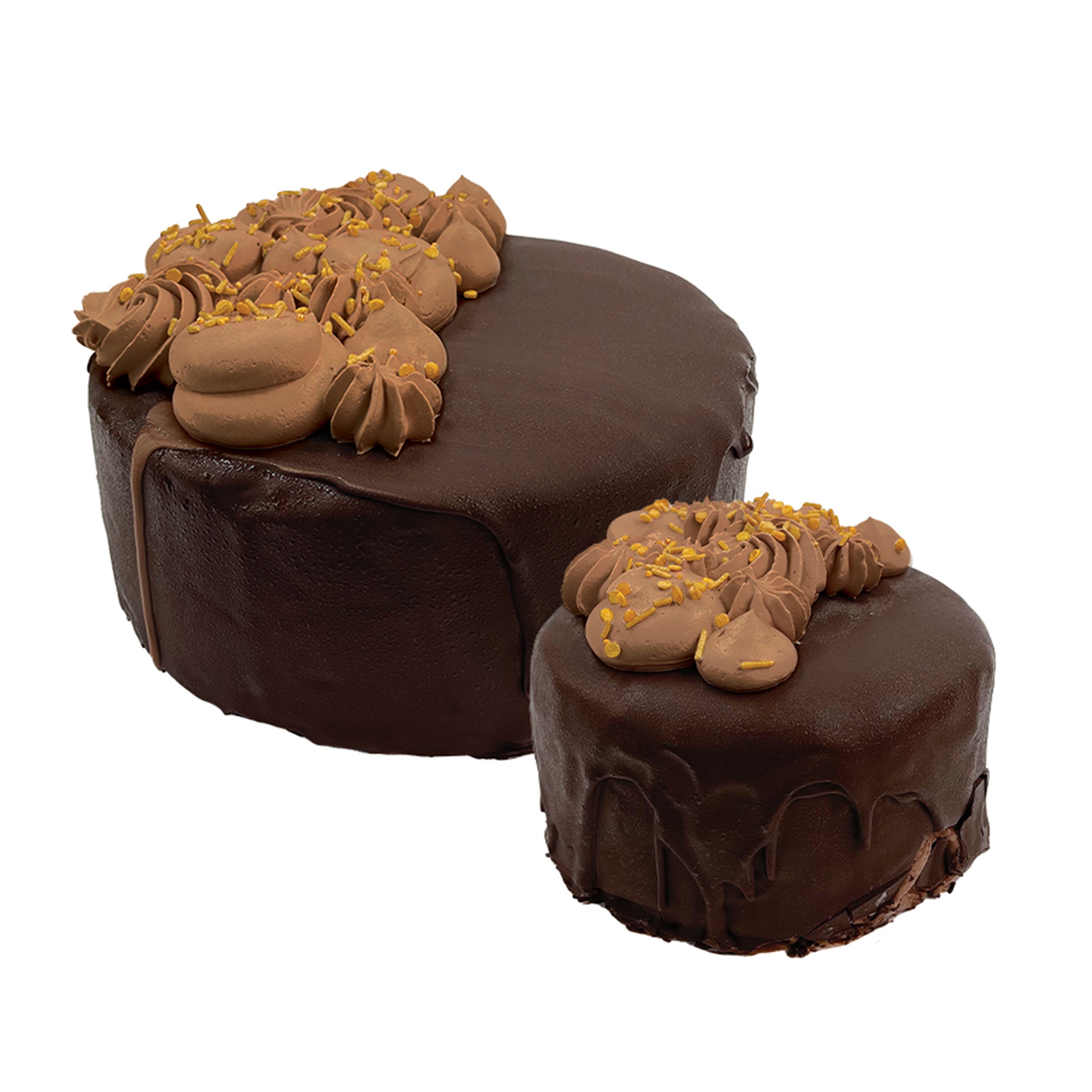 Dark Chocolate Hard Cap Ice Cream Cake – Sarris Candies